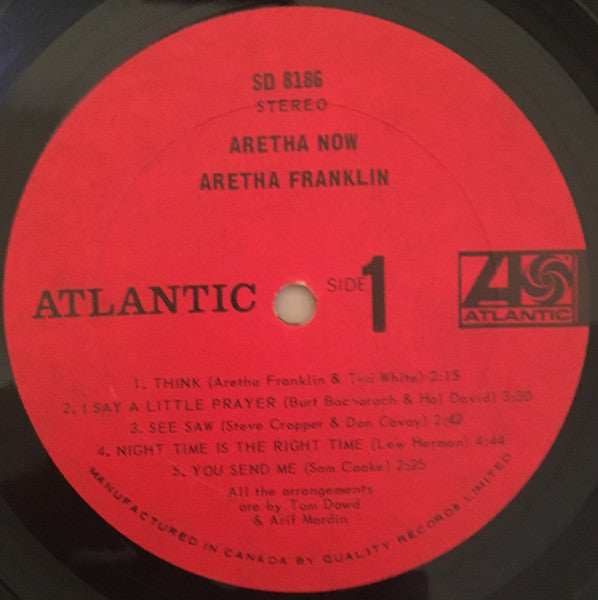 Aretha Franklin Aretha Now 1968 Vinyl Pursuit Inc