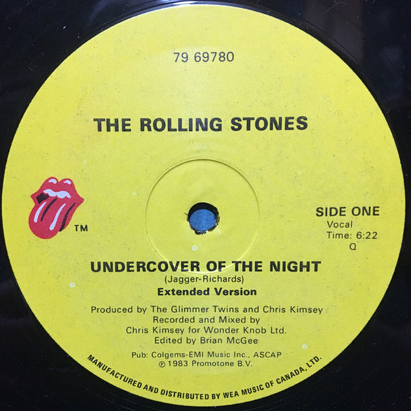 Rolling Stones Undercover Of The Night Extended Version Vinyl