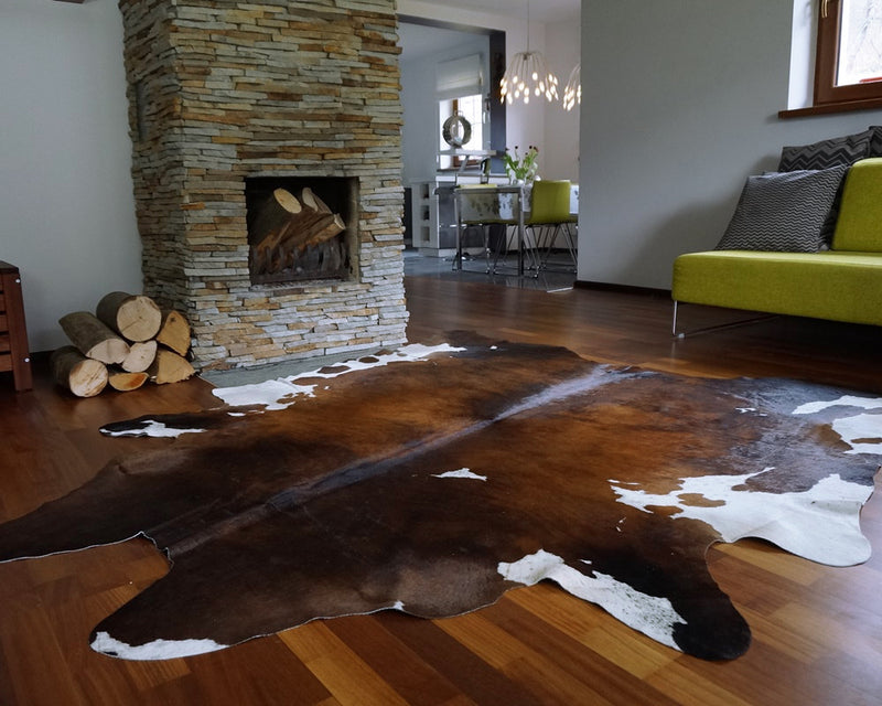 Chocolate And White Brazilian Xl Cowhide Rug · Ecowhides®