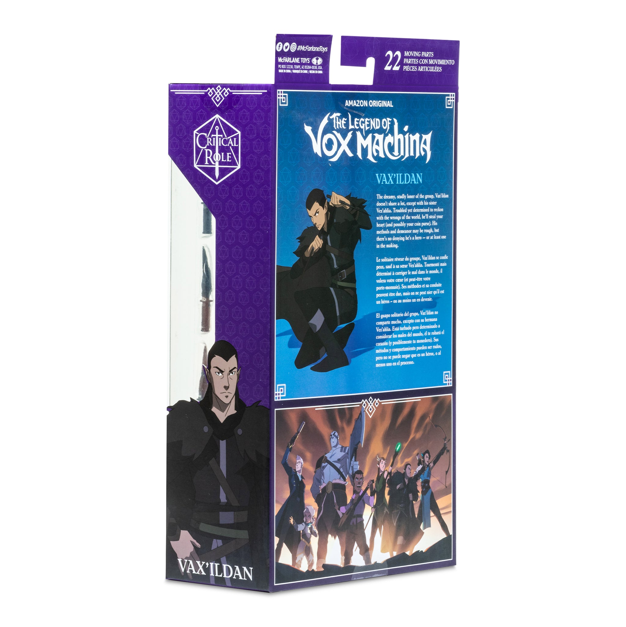 Critical Role Vaxildan The Legend Of Vox Machina 7 Inch Scale Acti