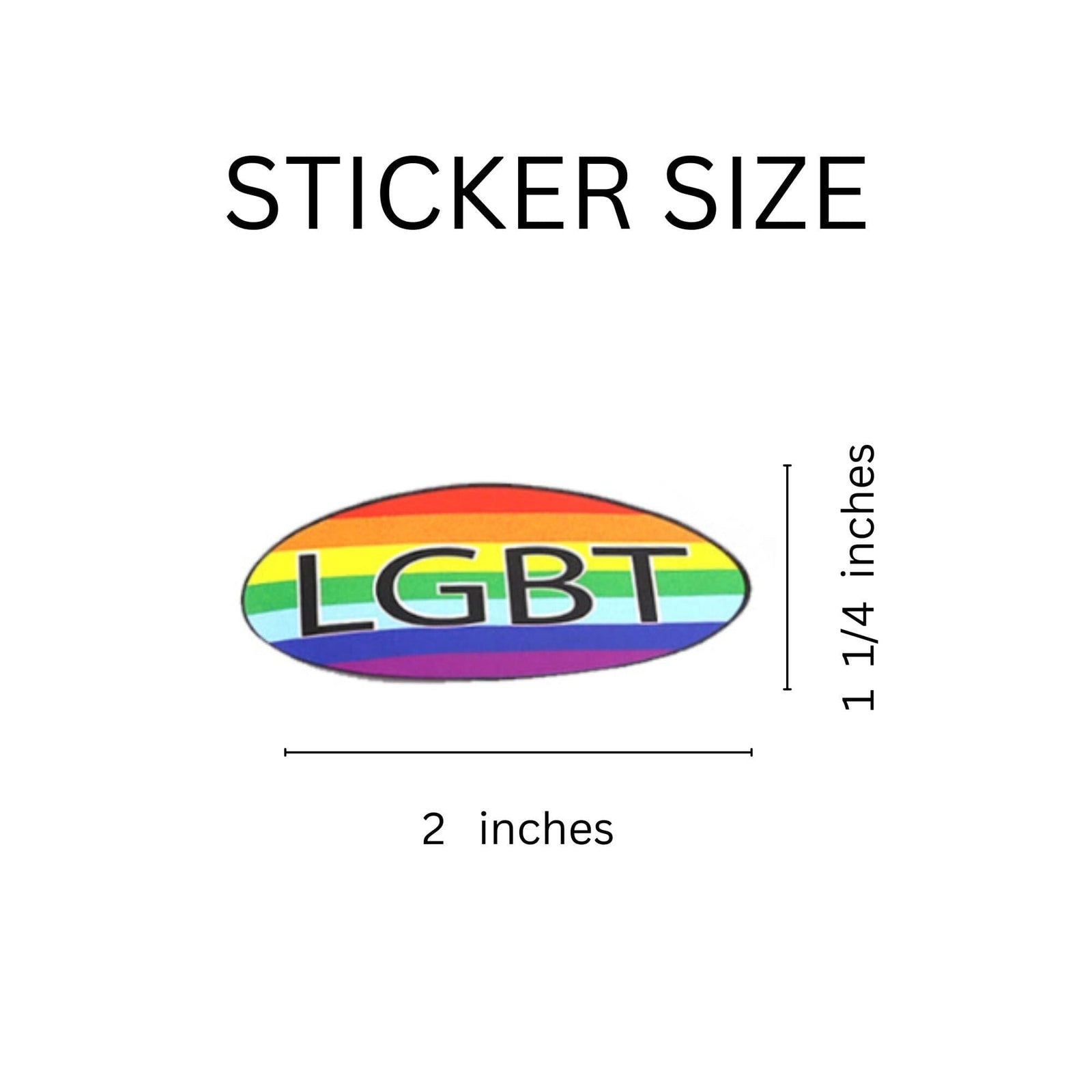 Oval Lgbt Bulk Rainbow Stickers Lgbtq Gay Pride Awareness We Are Pride