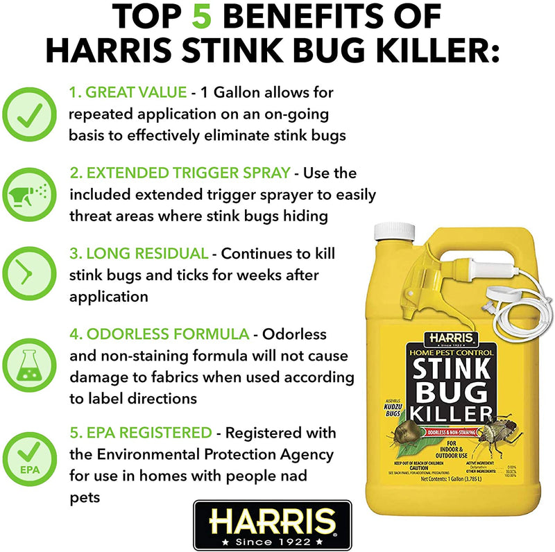 Harris Home Pest Control Stink Bug Killer 128 Fl Oz Pf Harris