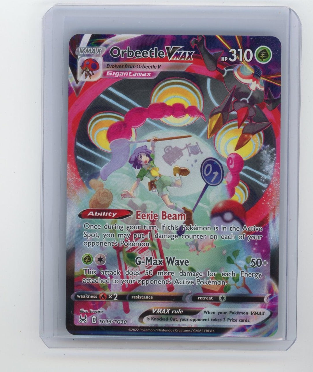 Orbeetle Vmax 2022 Pokémon Rare Holo Tg13tg30 Piece Of The Game