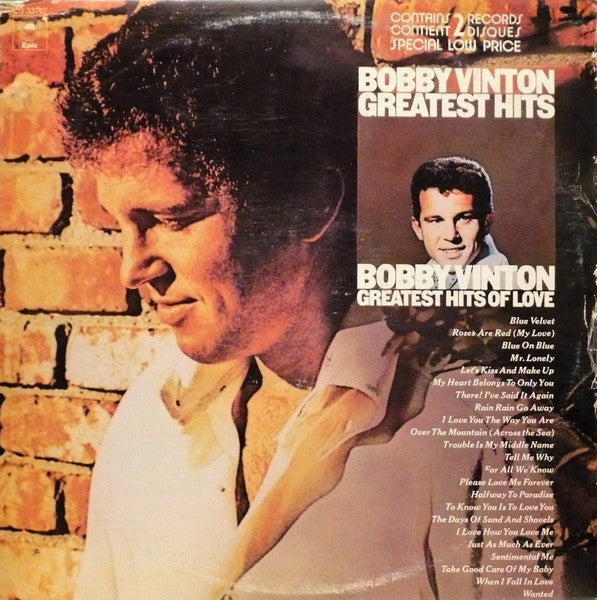 Bobby Vinton Greatest Hits Greatest Hits Of Love Darkside Records