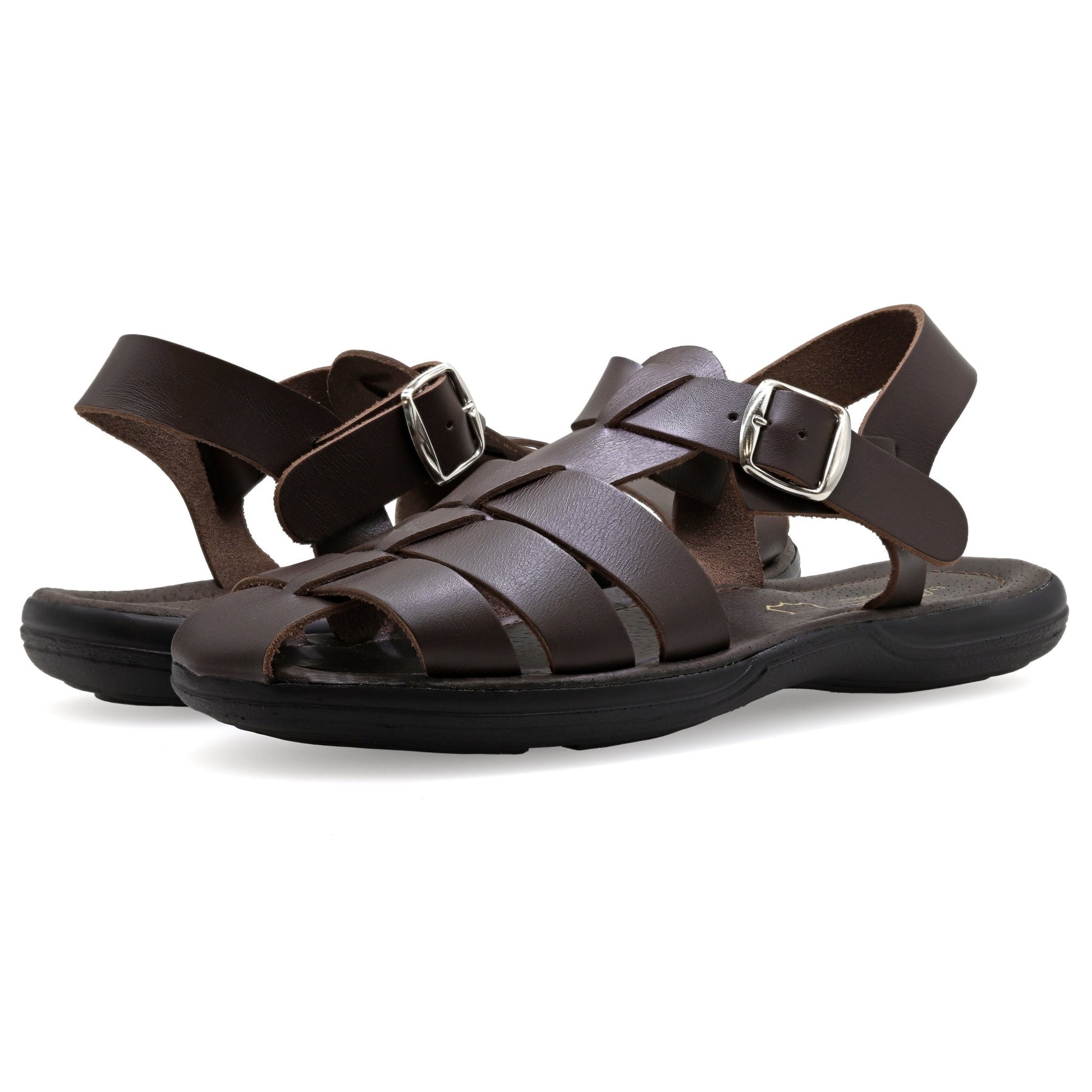 Greek Leather Fishermans Sandal For Men With Arch Support Emmanuela