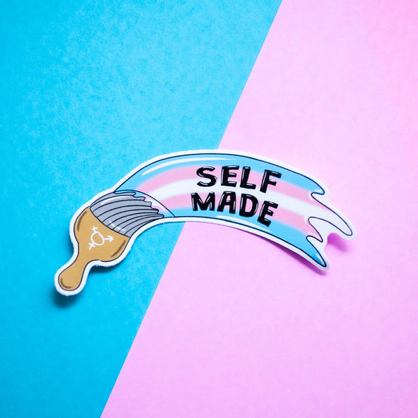 Self Made Sticker For Sale Trans Pride Sticker Free Shipping On