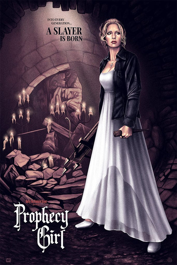 Buffy The Vampire Slayer Prophecy Girl Screenprinted Poster Mondo