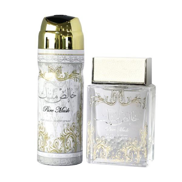 Lattafa Khalis Pure Musk For Men And Women Edp 100ml Deodorant 200ml