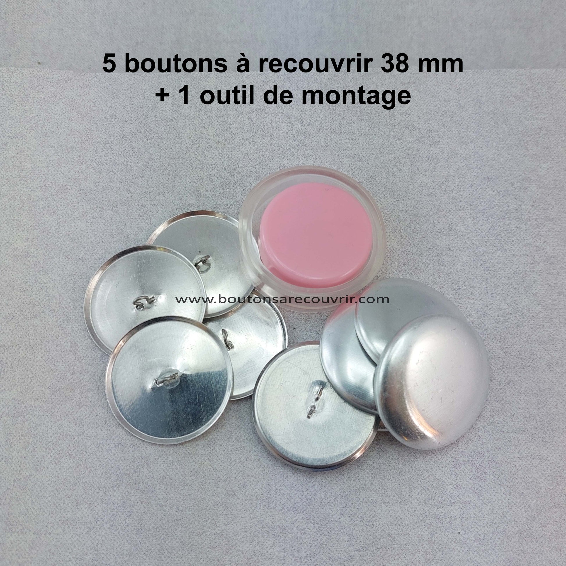 5 Buttons To Cover 38 Mm Tool Boutons à Recouvrir