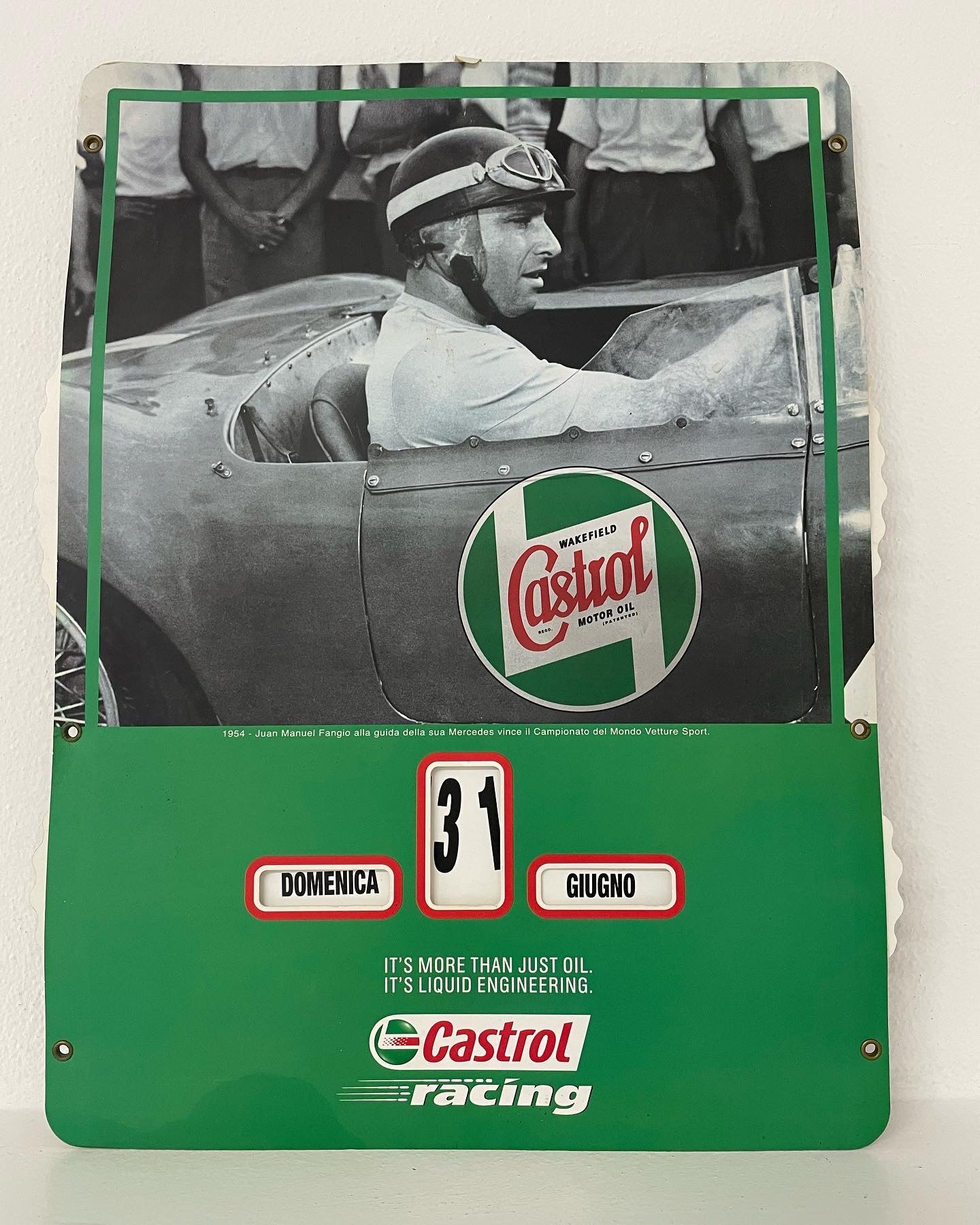 Calendario Castrol Modernariamente