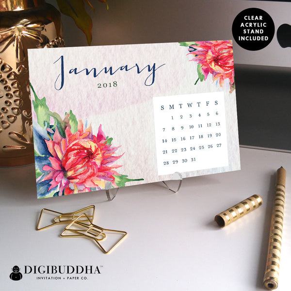 2018 Desk Calendar By Digibuddha Kelly