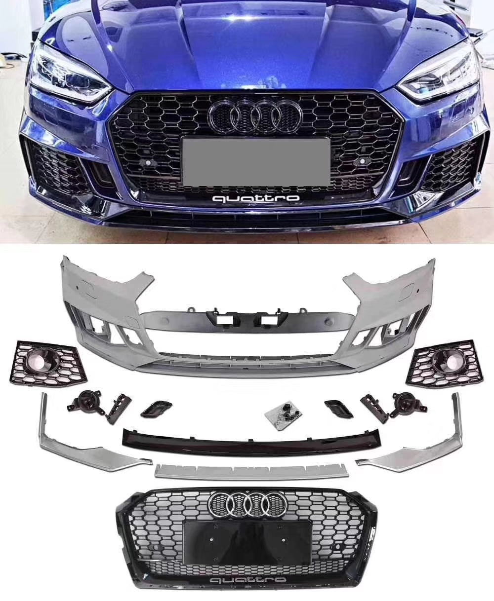 Audi A5 S5 2018 Rs5 Style Front Bumper W Black Grille Pp Cargym