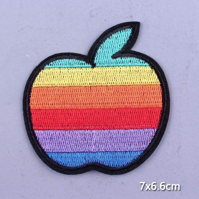 Lgbt Apple Iron On Embroidered Patch Queer In The World The Shop