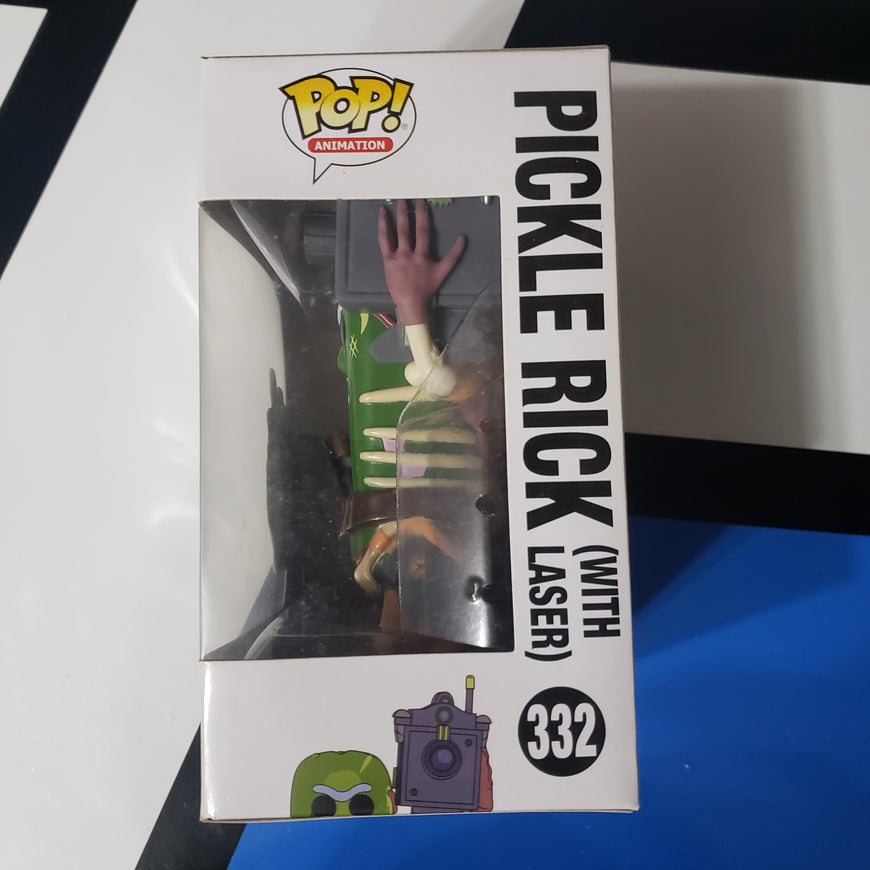 Funko Pop Animation Rick And Morty Pickle Rick With Laser 332 Vinyl Fi