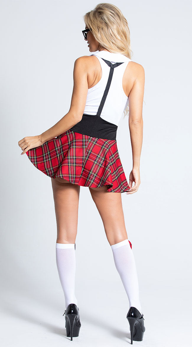 Teasing Schoolgirl Costume Red Schoolgirl Costume Sexy School Girl