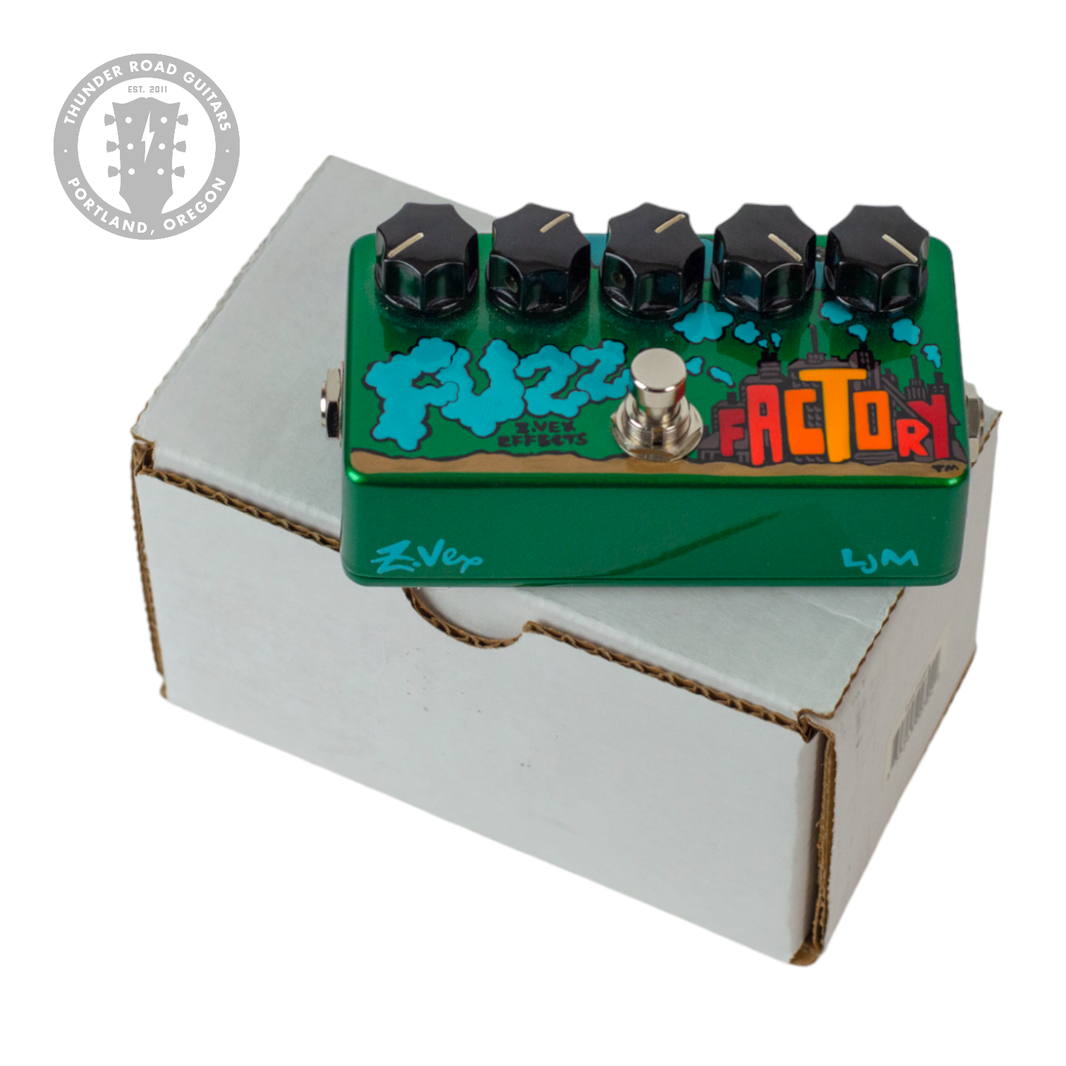 Thunder Road Guitars 2019 Zvex Fuzz Factory Pedal Hand Painted