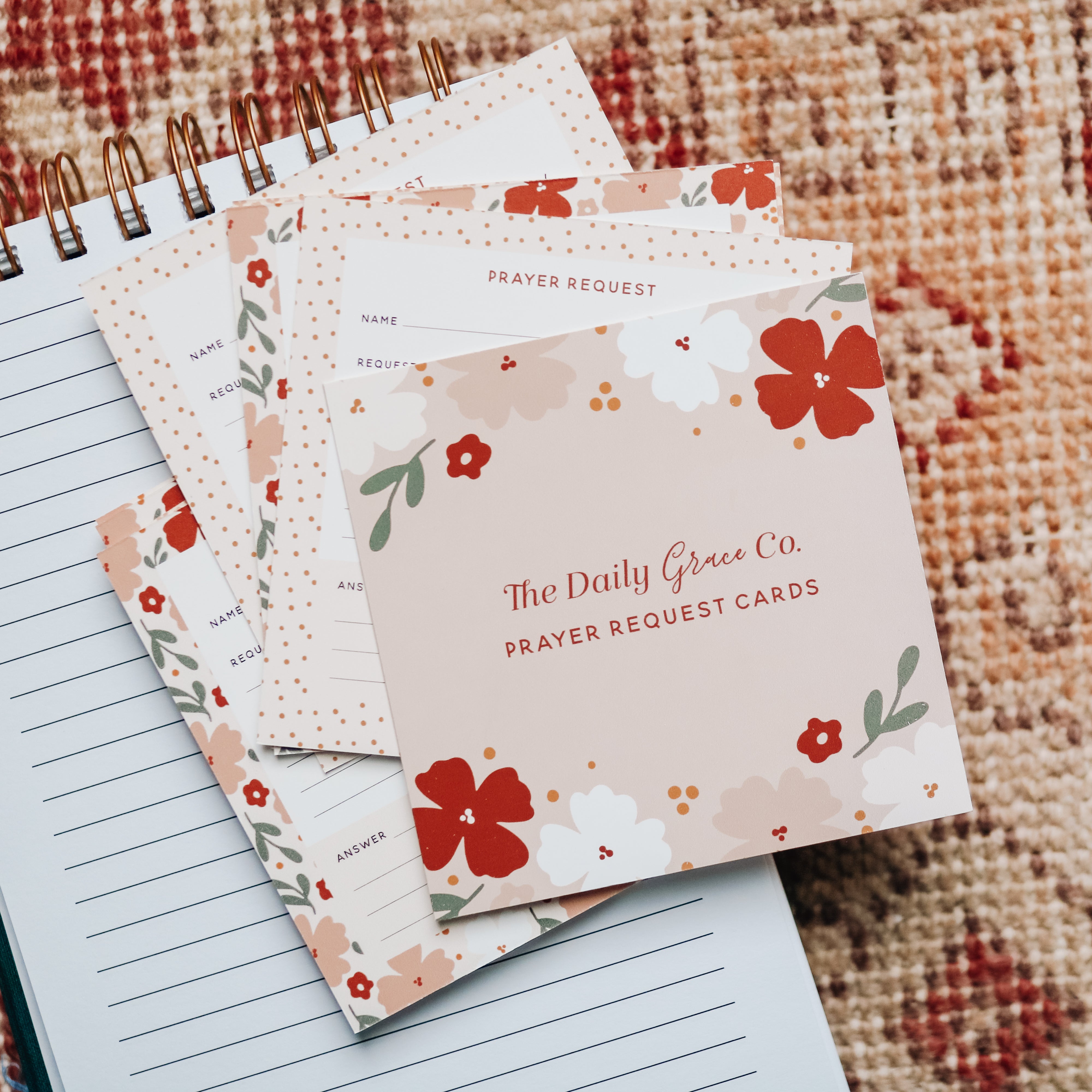 Prayer Request Cards Summer Floral The Daily Grace Co Reviews On