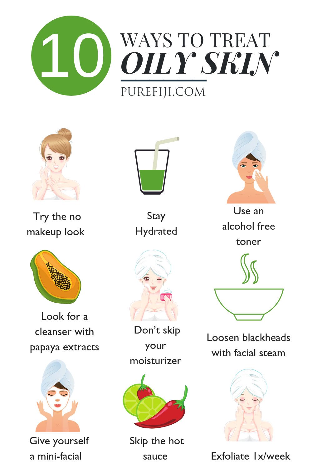 Skin Care Routine And Natural Remedies For Oily Skin Pure Fiji Us
