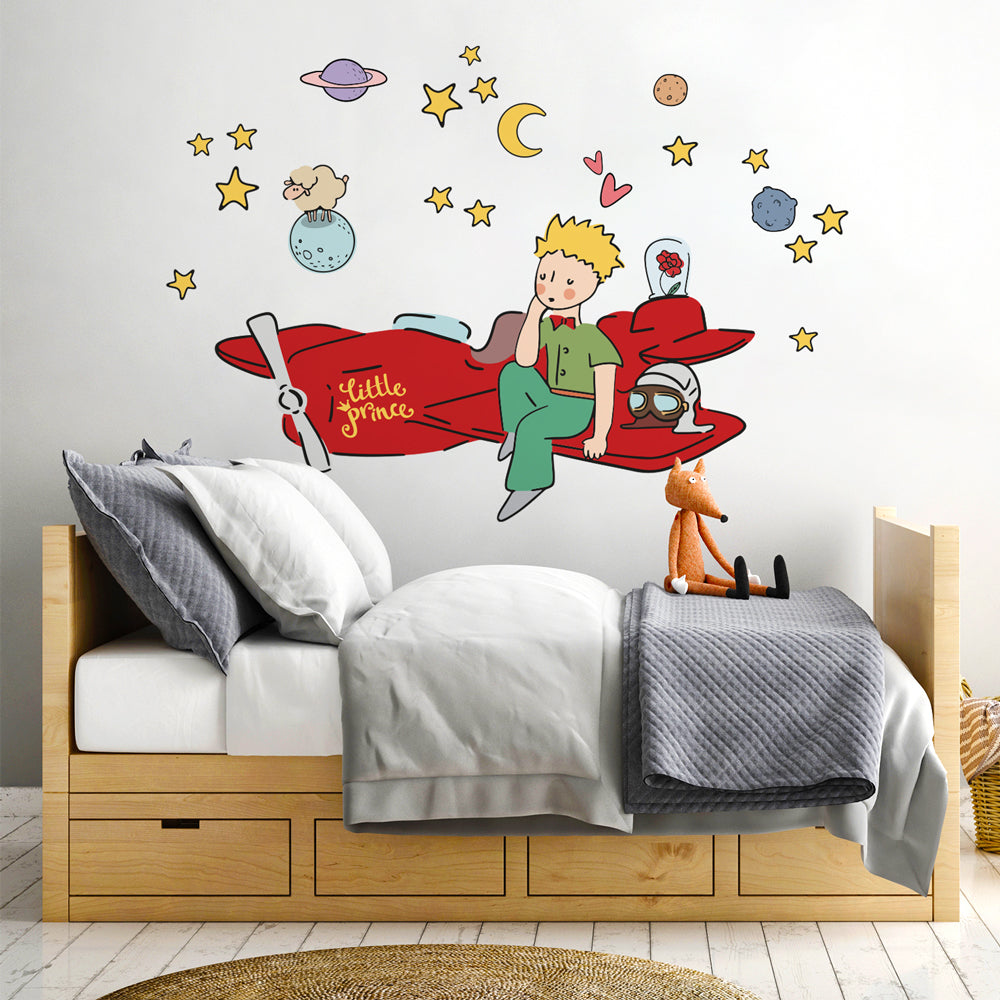 Sticker Il Piccolo Principe Guarda Le Stelle Adesivi Murali