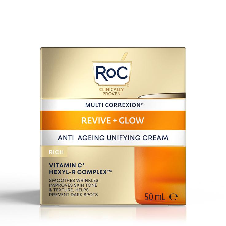 Roc Multi Correxion Revive And Glow Anti Ageing Unifying Cream Rich 50ml