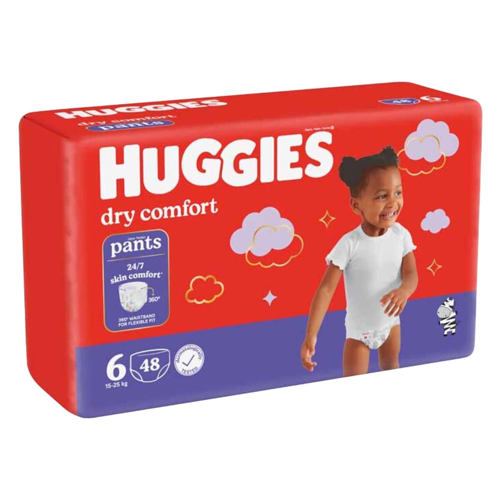 Huggies Dry Comfort Pant Diapers Size 6 16kg 48 Pieces Peekaboo