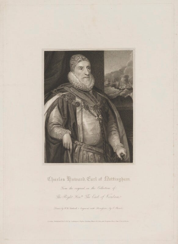 Charles Howard 1st Earl Of Nottingham Portrait Print National