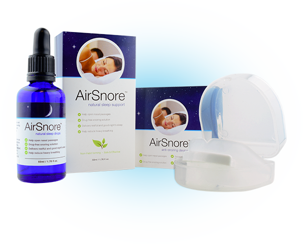 Airsnore Ultimate Stop Snoring Mouthpiece And Drops Solution