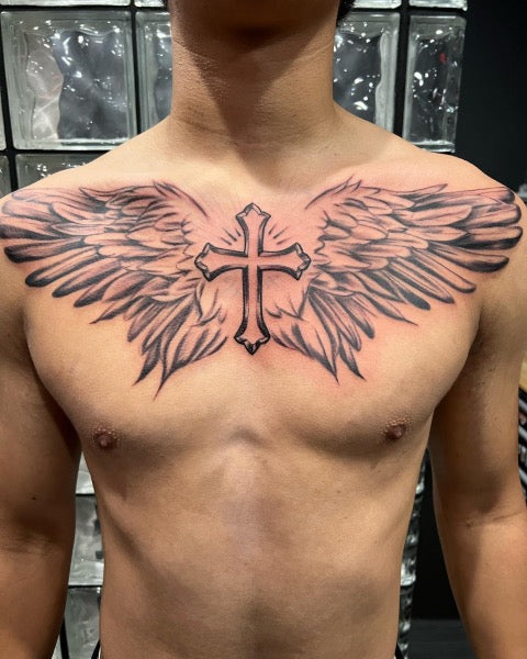 Wing Chest Tattoo