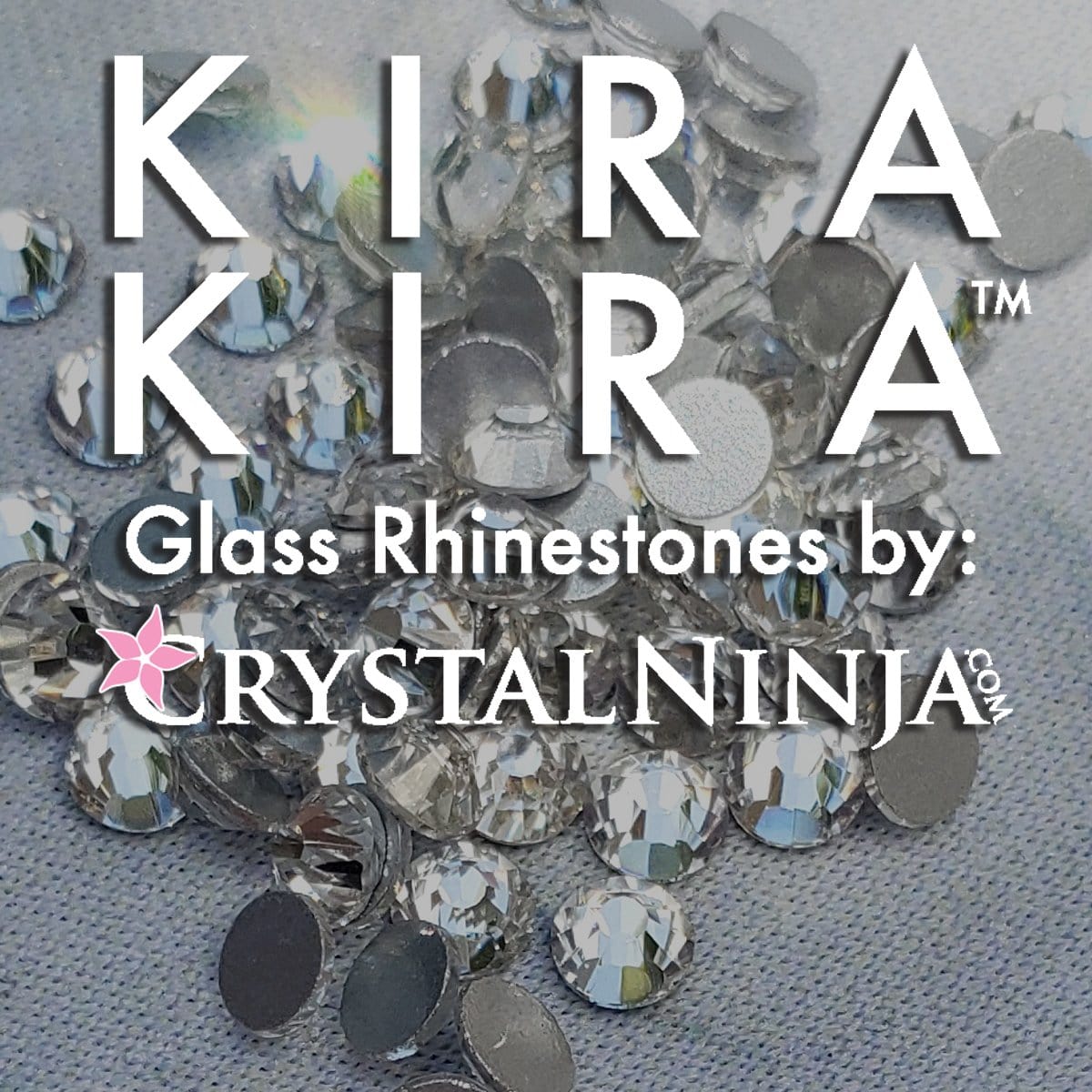 Purple Flare Flame Kirakira Glass Rhinestones By Crystalninja