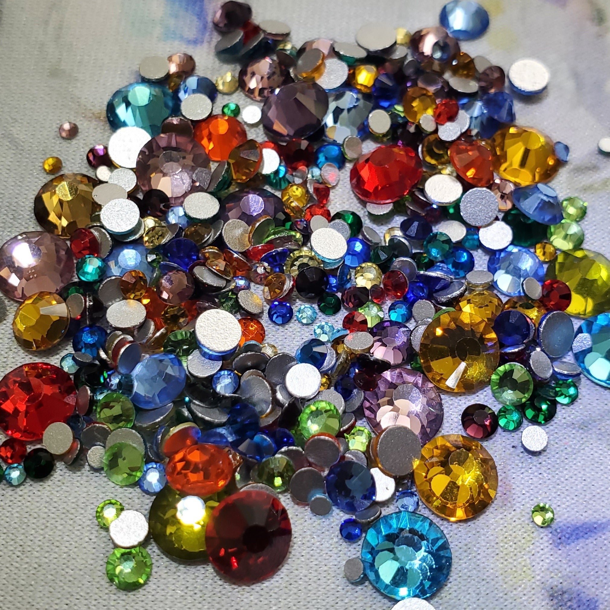 Basic Colors Mix Kirakira Glass Rhinestones By Crystalninja