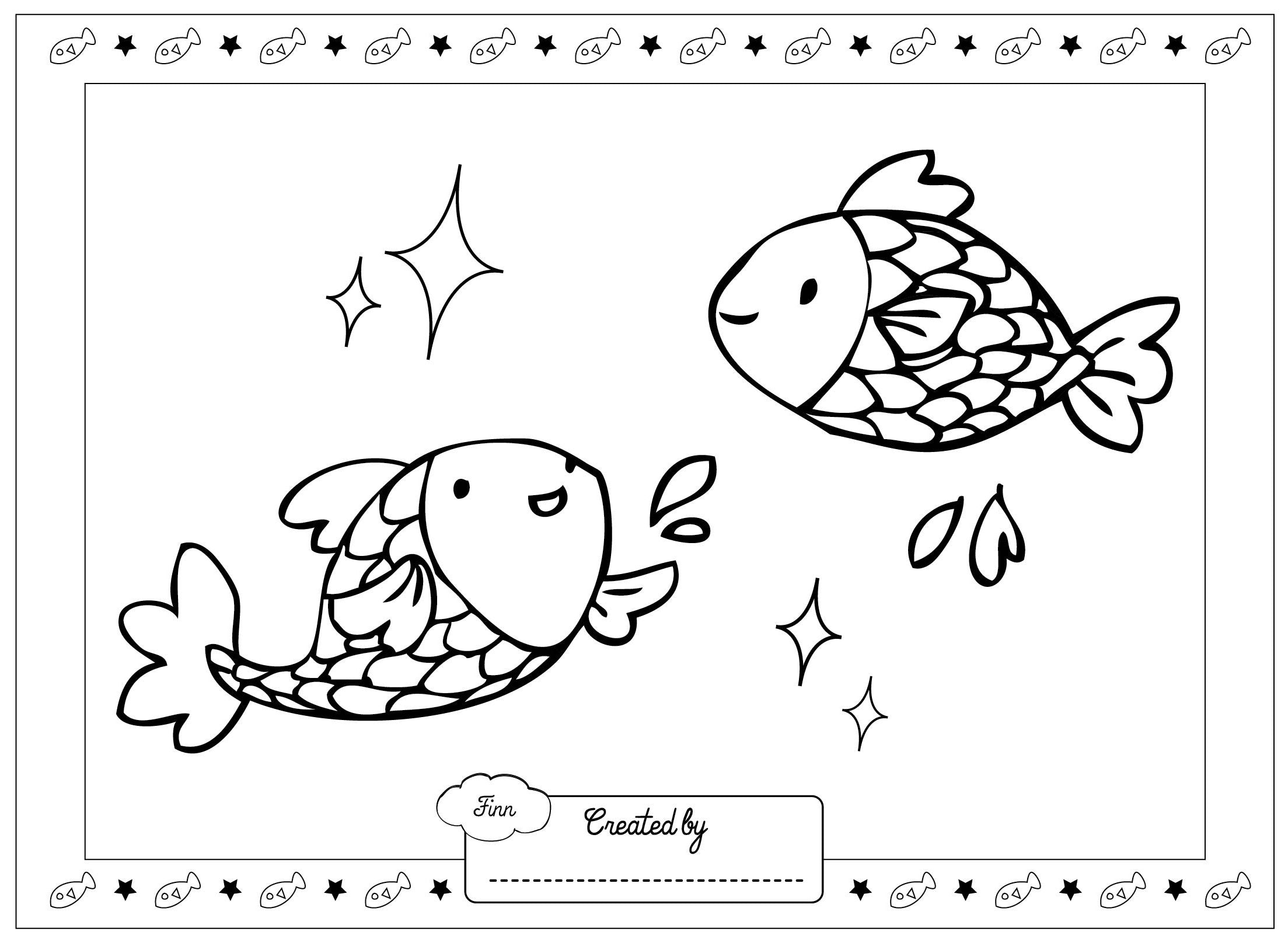 Gone Fishing Finn Coloring Pages