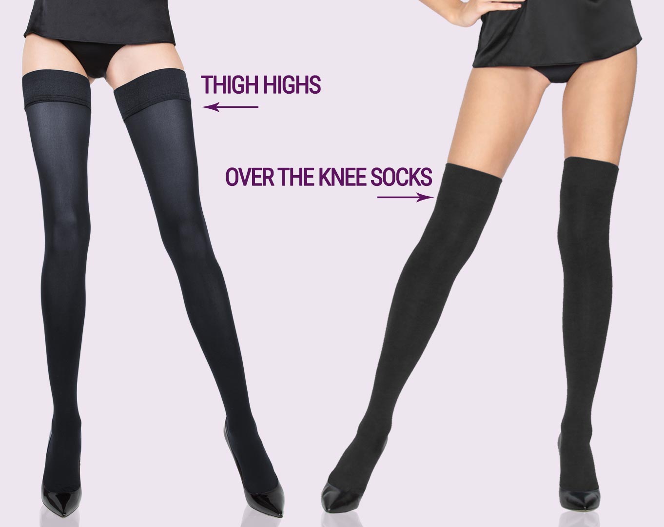 Whats The Difference Between Knee Highs Otks And Thigh Highs