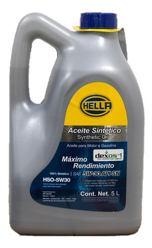 Aceite Motor 5w30 Sintetico 5 Lts Presentación Oficial Hella— Abonitosmx