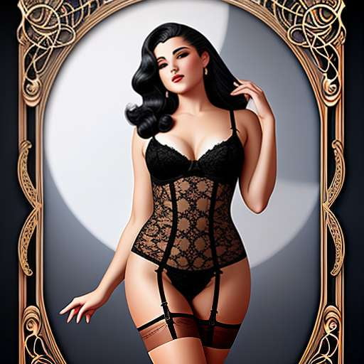 Lace Dreams Pin Up Lingerie Midjourney Prompt Socialdraft