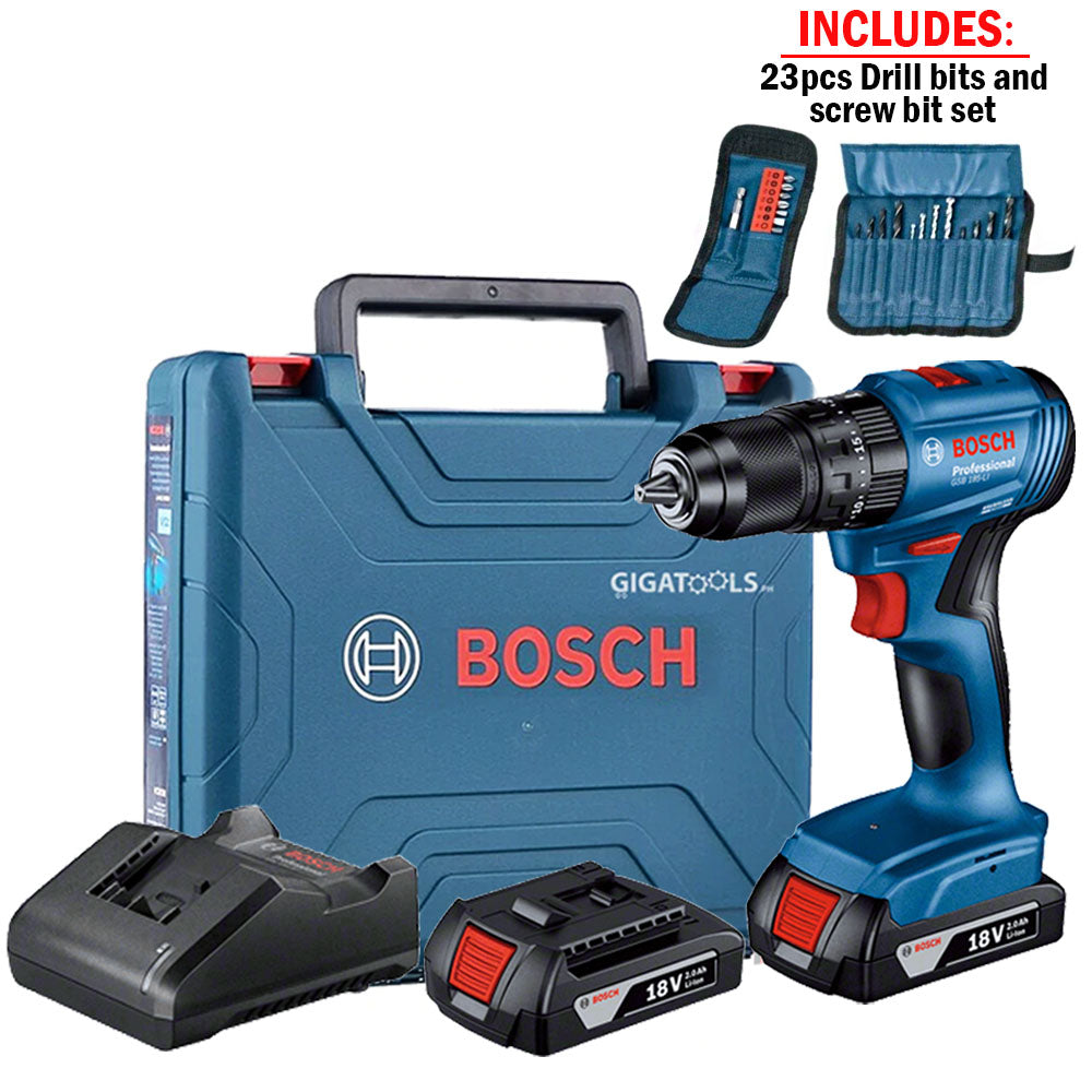 Bosch Gsb 185 Li Cordless Brushless Hammer Metal Chuck Drill Driver 18