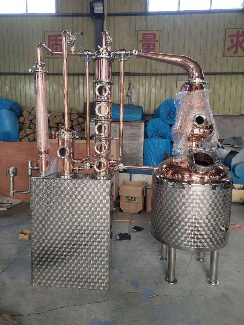 100lt Copper Vodka Whiskey Still Alcohol Distillery Equipment Oakstills