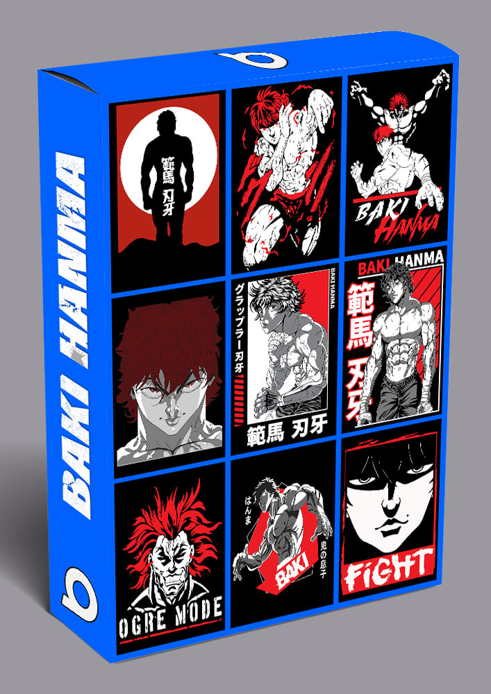 Baki Anime Vector T Shirt Designs Bundle Templates Buyanimetshirtdesigns