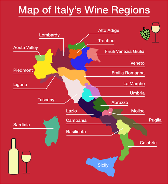 Italian Wine Map