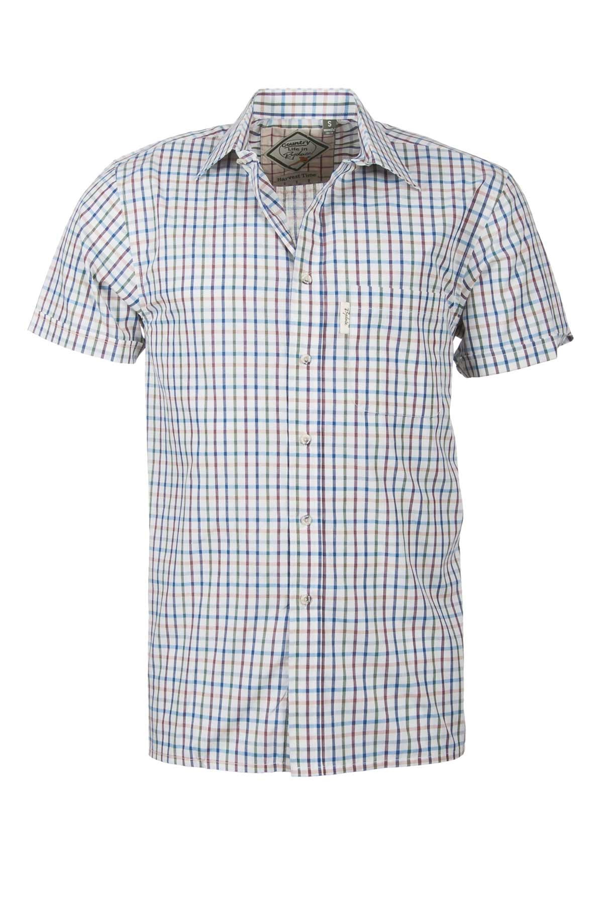 Mens Short Sleeved Check Shirts Uk Checked Shirts Rydale