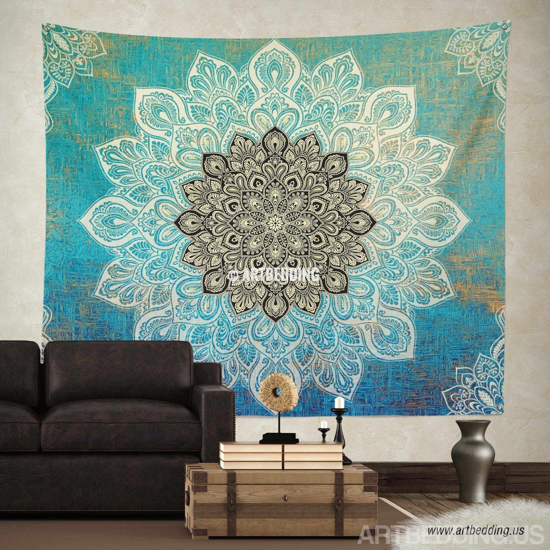 Boho Tapestry Mandala Tapestry Wall Hanging Bohemian Decor Artbedding