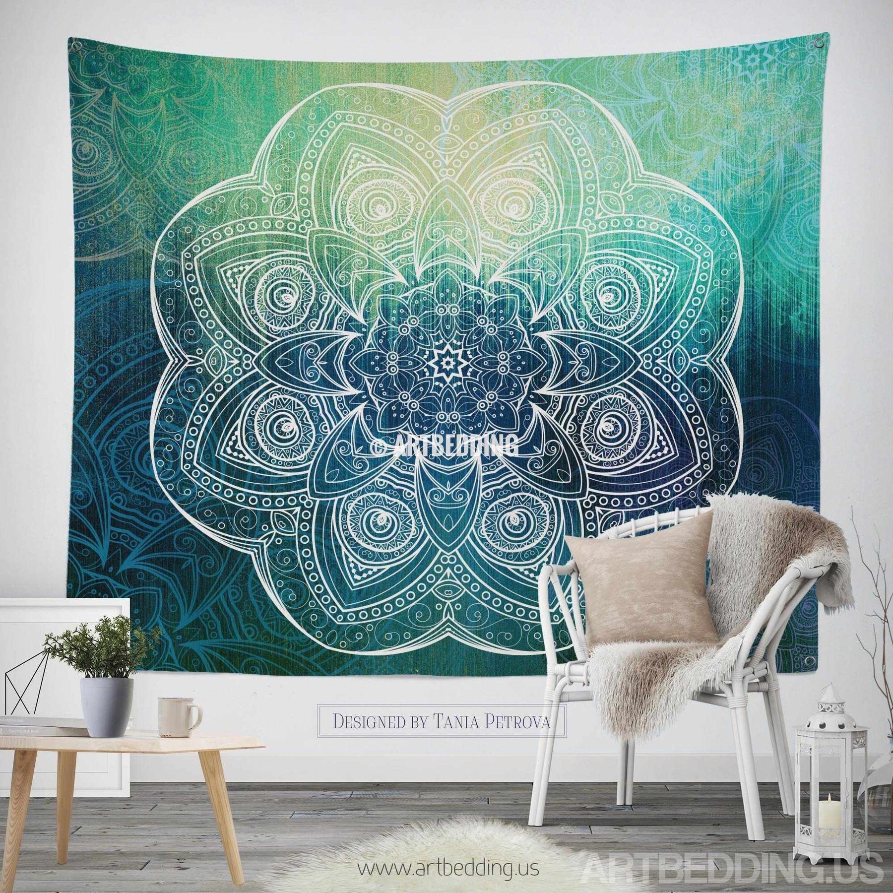 Mandala Tapestry Boho Mandala Tapestry Wall Hanging Bohemian Decor