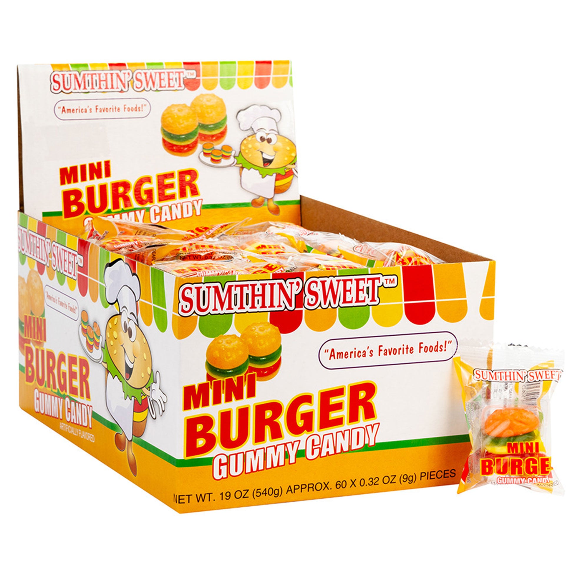 Mini Burger Gummy Candy Pack Of 5 18oz Snyders Candy