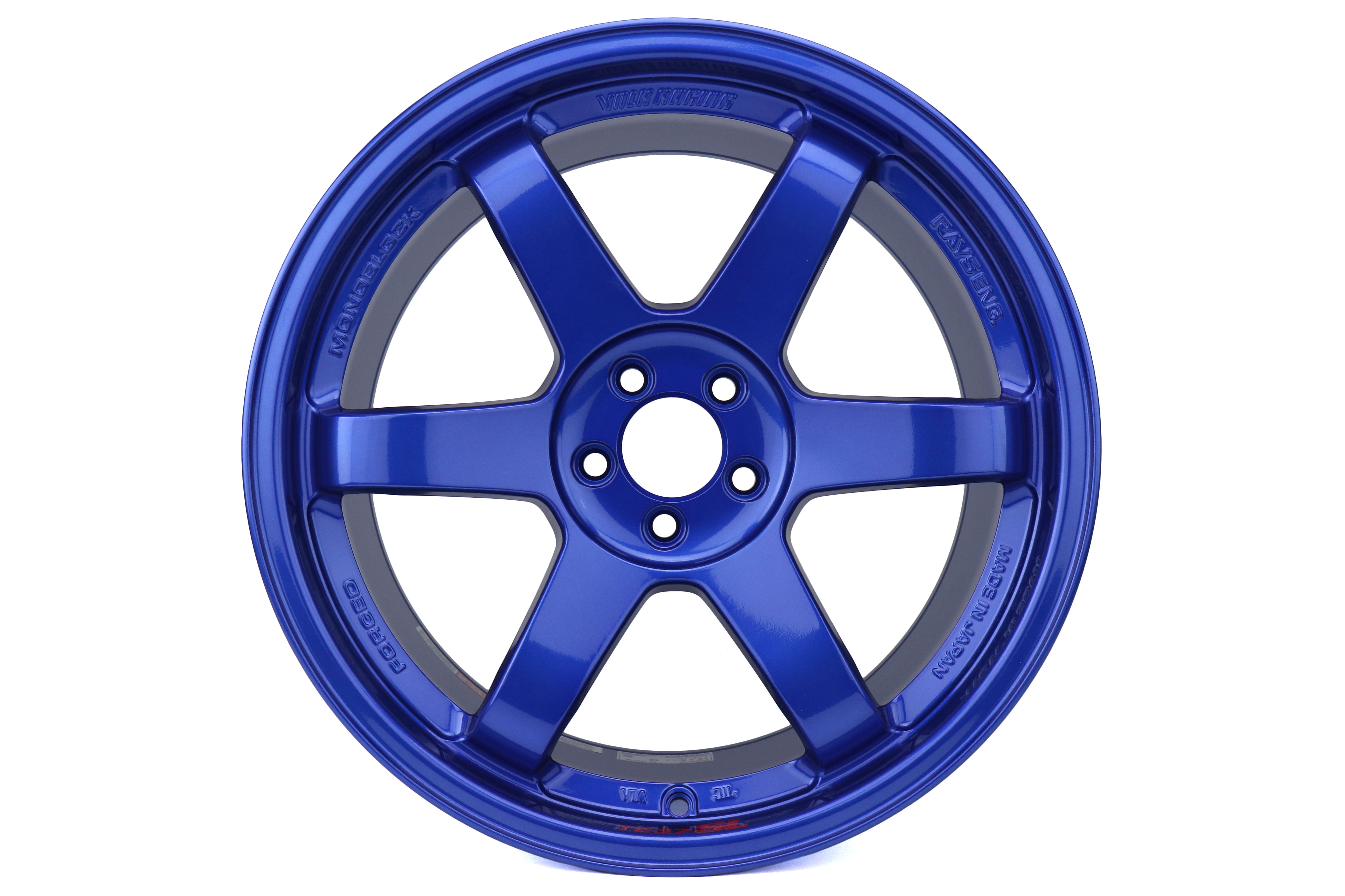 Volk Racing Te37 Sl Hyper Blue 18x95 40 5x100 Single Wheel 2013