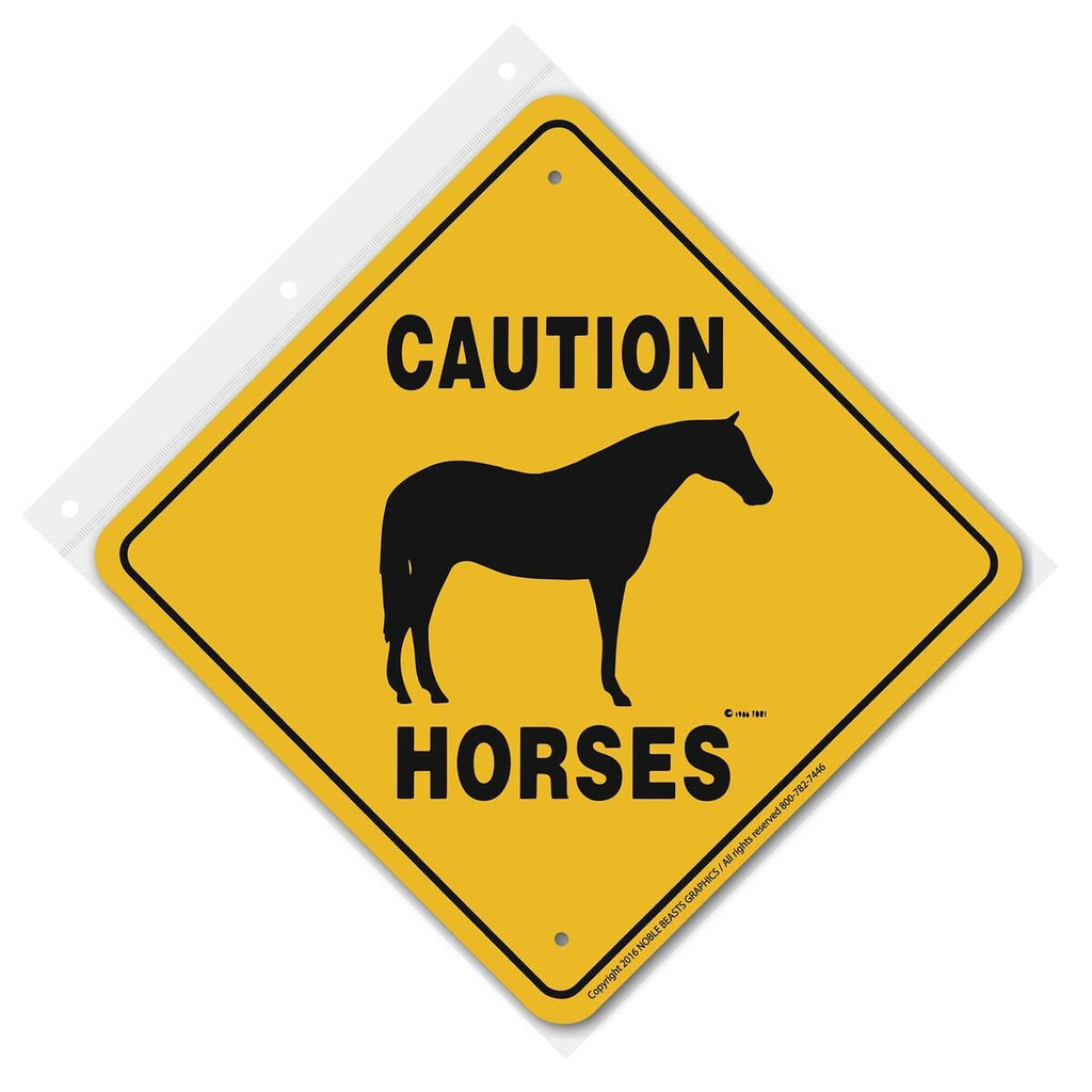 Caution Horses Sign — Meader Supply Corp