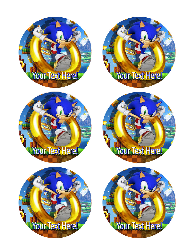 Free Printable Sonic The Hedgehog Cupcake Toppers Printable Templates