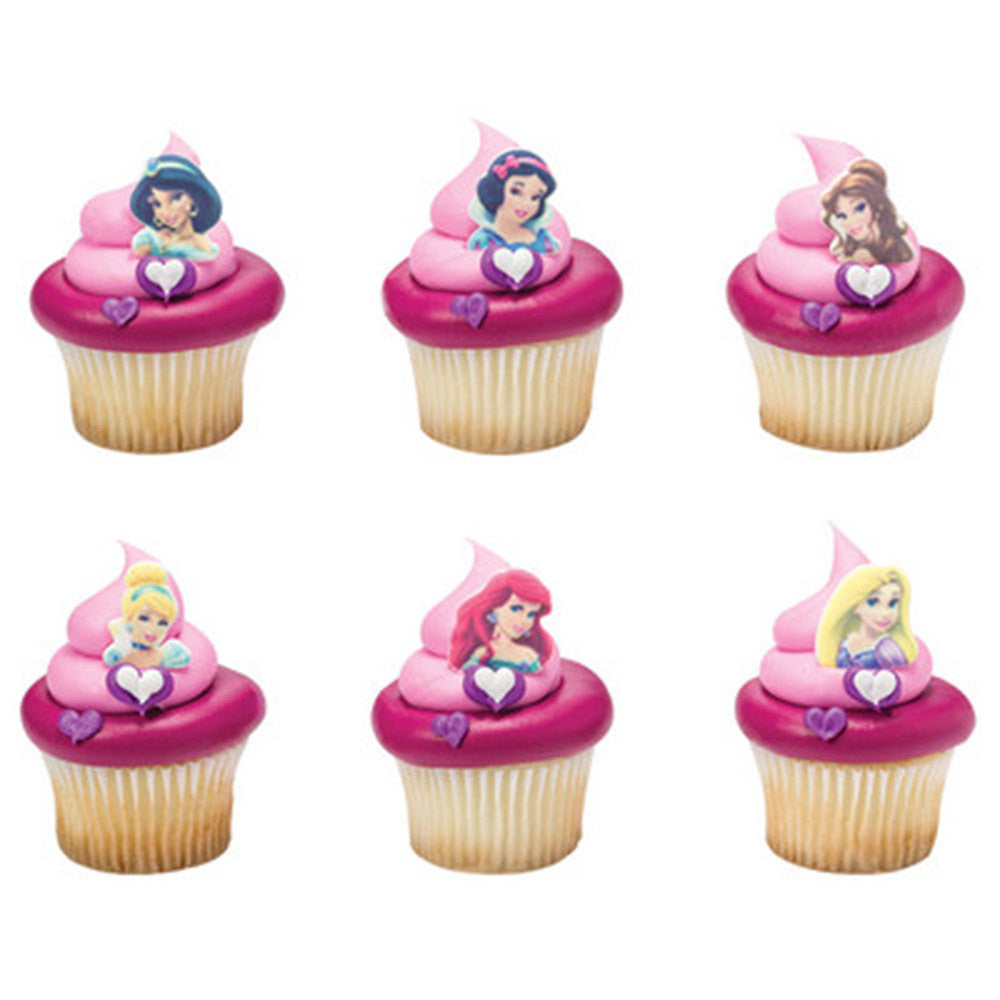 12 Disney Princess Cupcake Toppers Bling Your Cake