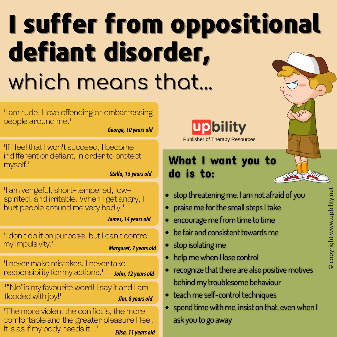 What Is Oppositional Defiant Disorder Upbility Publications