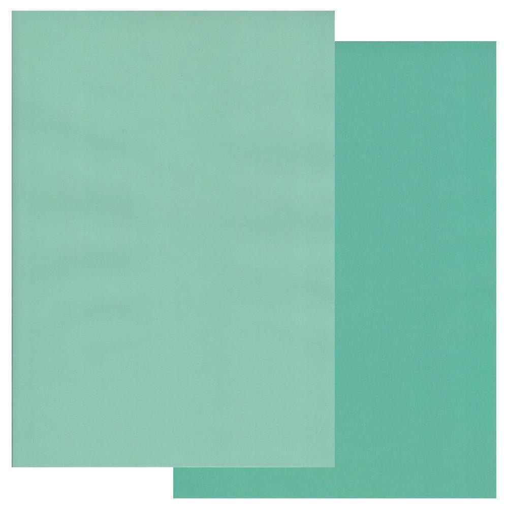 Turquoise And Light Turquoise X10 Groovi Duo Parchment Paper A4