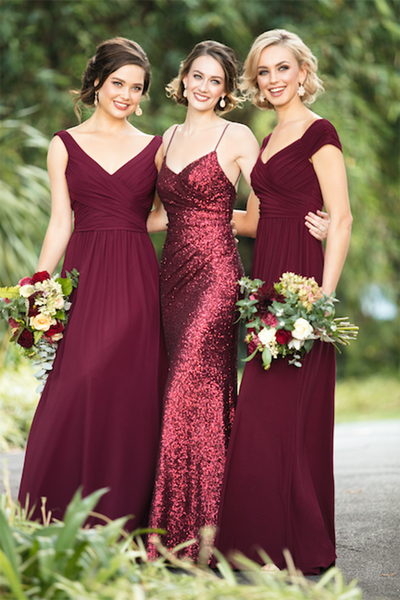 Tailoring Time Burgundy Bridesmaid Dress Duration Guide