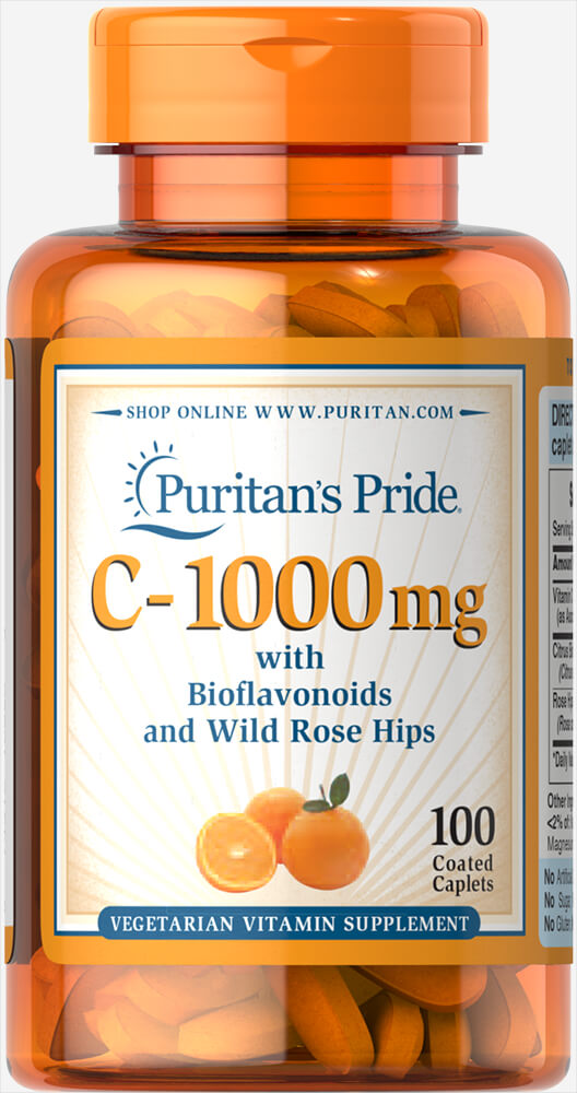 Puritans Pride Vitamin C 1000 Mg With Bioflavonoids And Rose Hips 1000